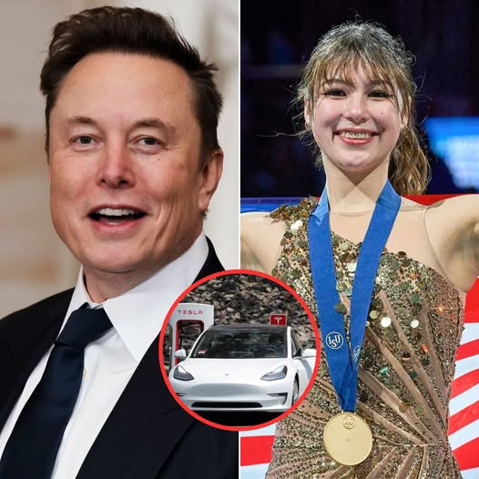 Elon Musk decides to gift Alysa Liu a Tesla after she becomes the first ...